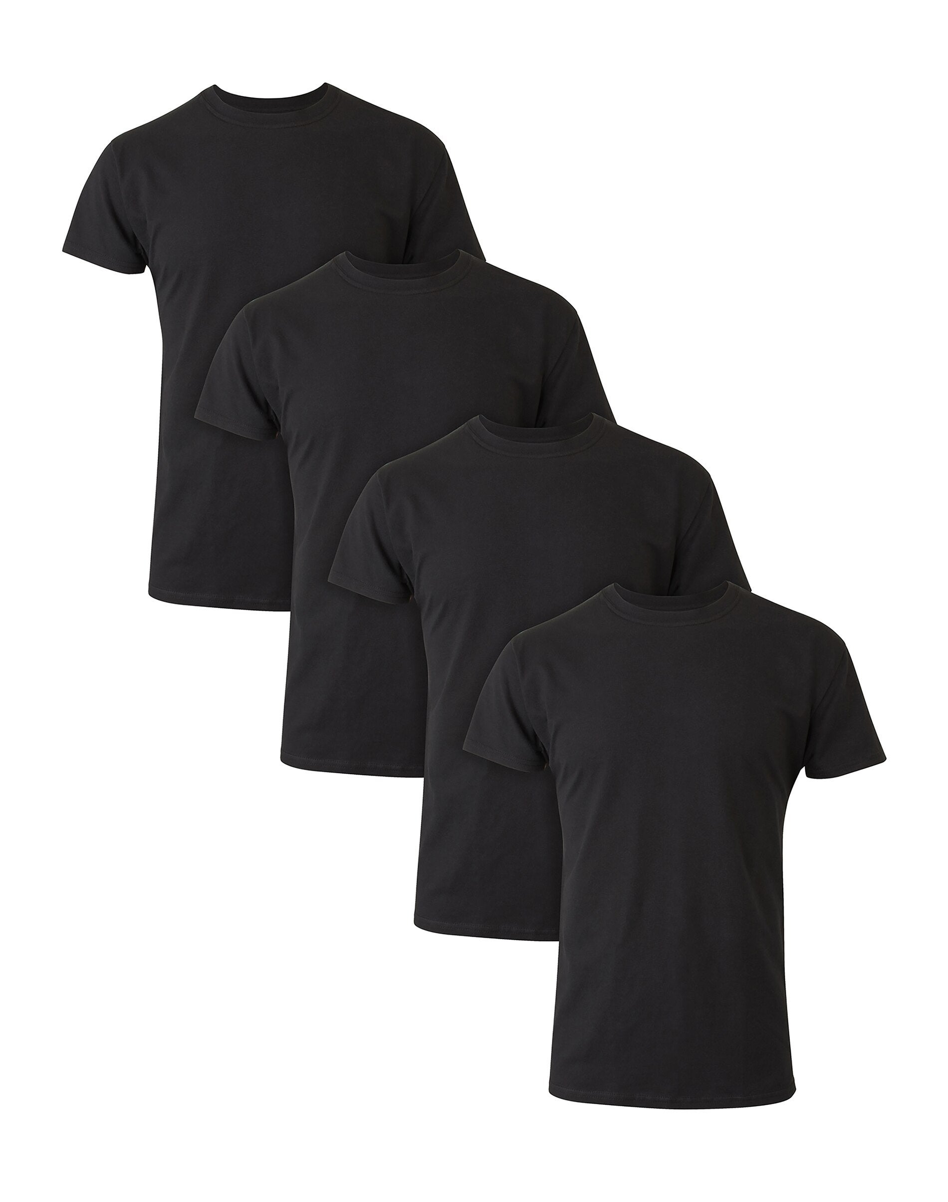 Hanes Men's ComfortSoft Crew Neck T-Shirt - Pack of 4